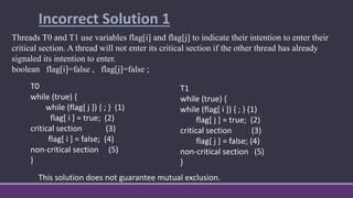 Critical section problem in operating system. | PPTX