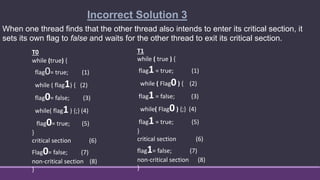 Critical section problem in operating system. | PPTX