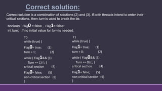 Critical section problem in operating system. | PPTX