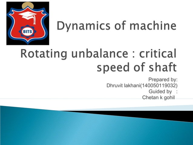 Critical speed of shaft | PPT | Physics | Science