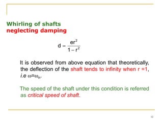 Critical Speeds of Shafts tutorial 1.ppt
