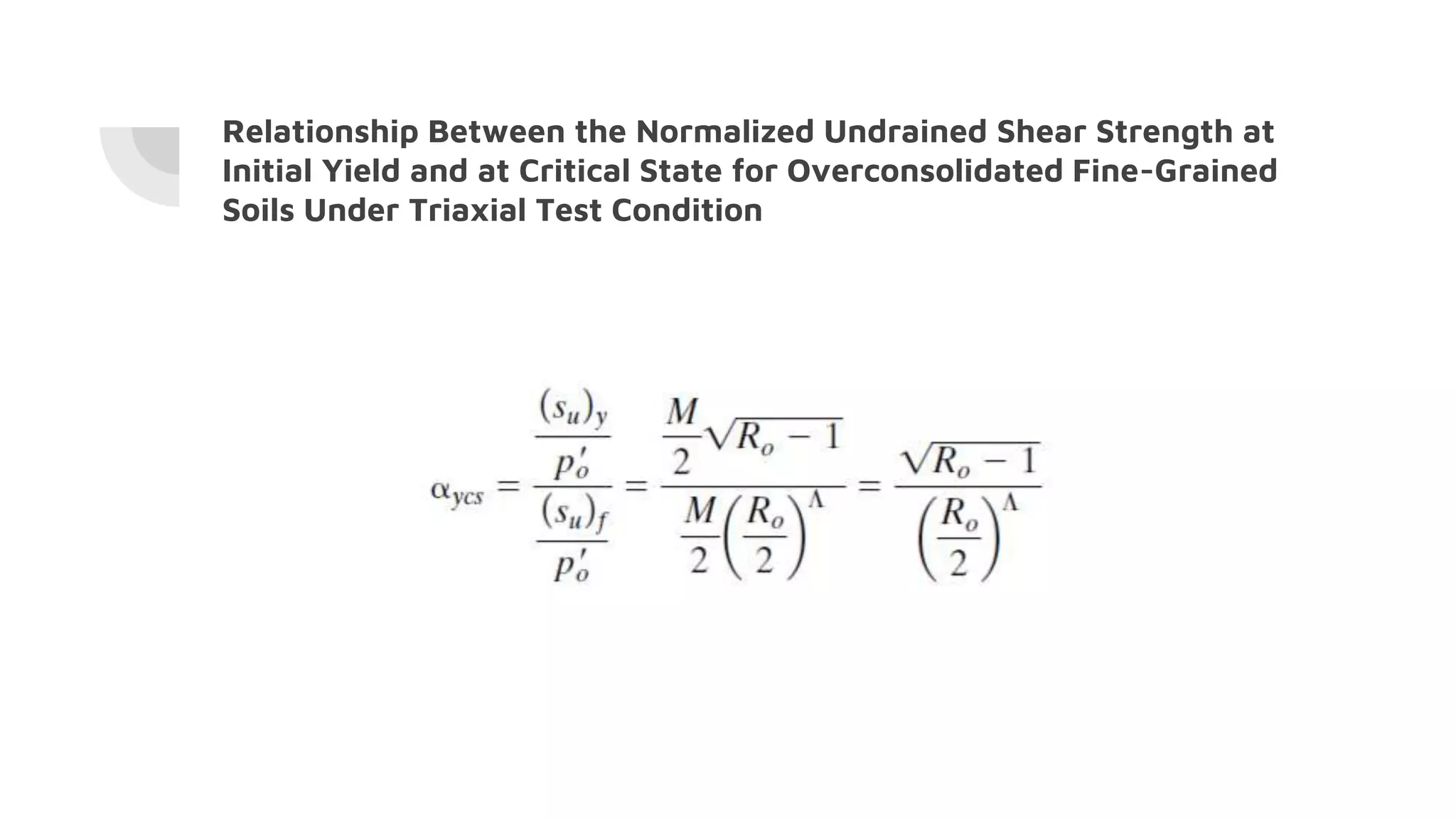 Critical State Model (Advance Soil Mechanics) | PPTX | Geology | Science