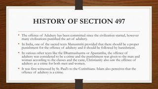 Critical study of decriminalisation of Adultery in India.pptx