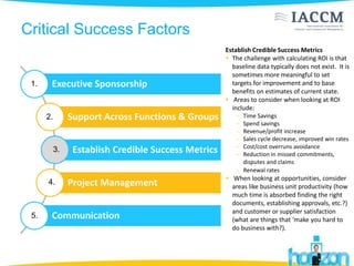 Critical Success Factors for Contract Management Automation_IACCM | PPSX