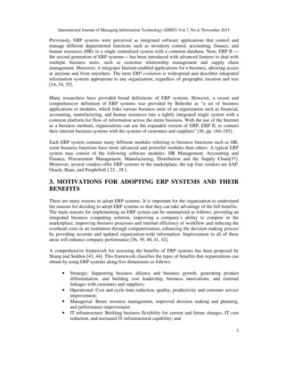 Critical Success Factors for Implementing an ERP System within University Context: Concepts and ...