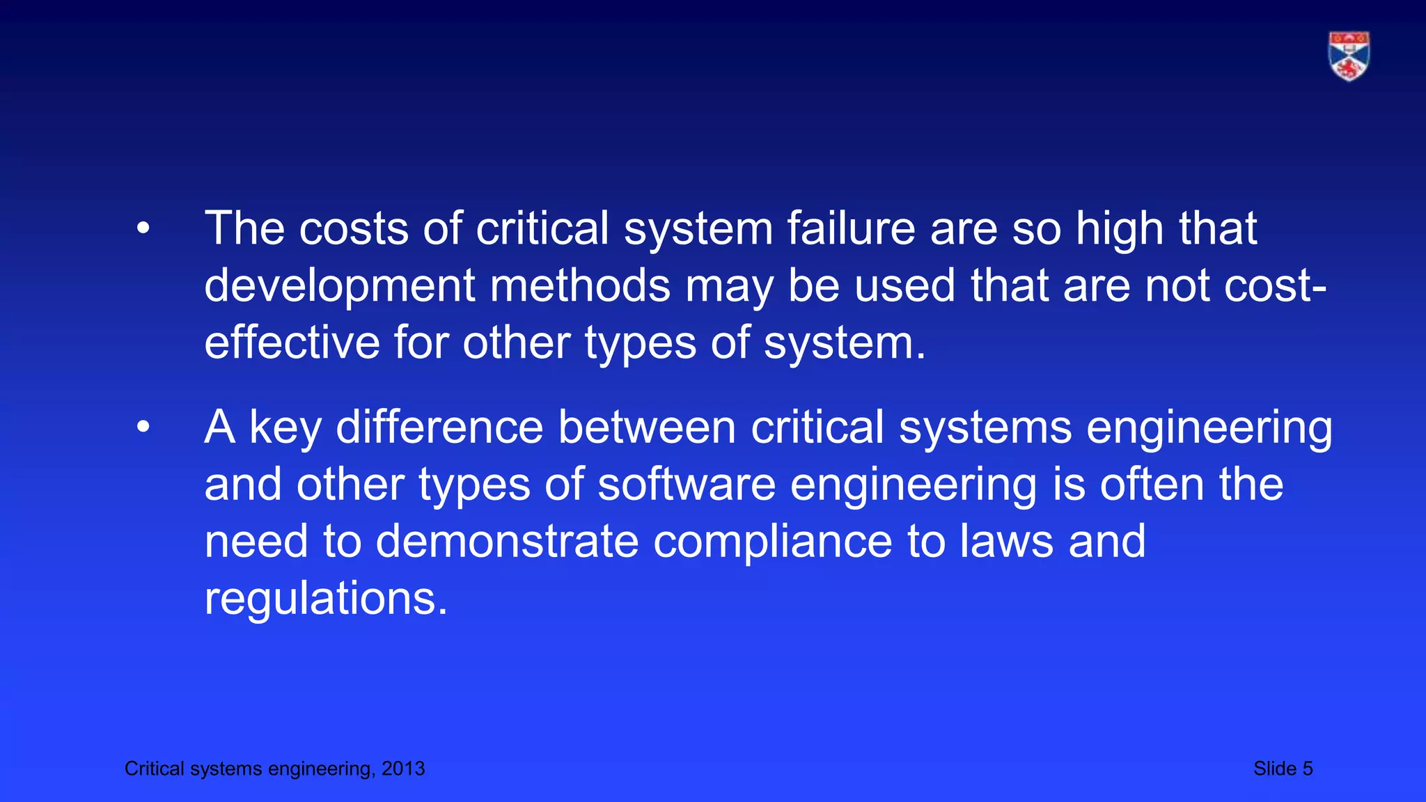 Critical systems engineering | PPT