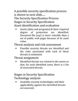 Critical systems specification | DOC