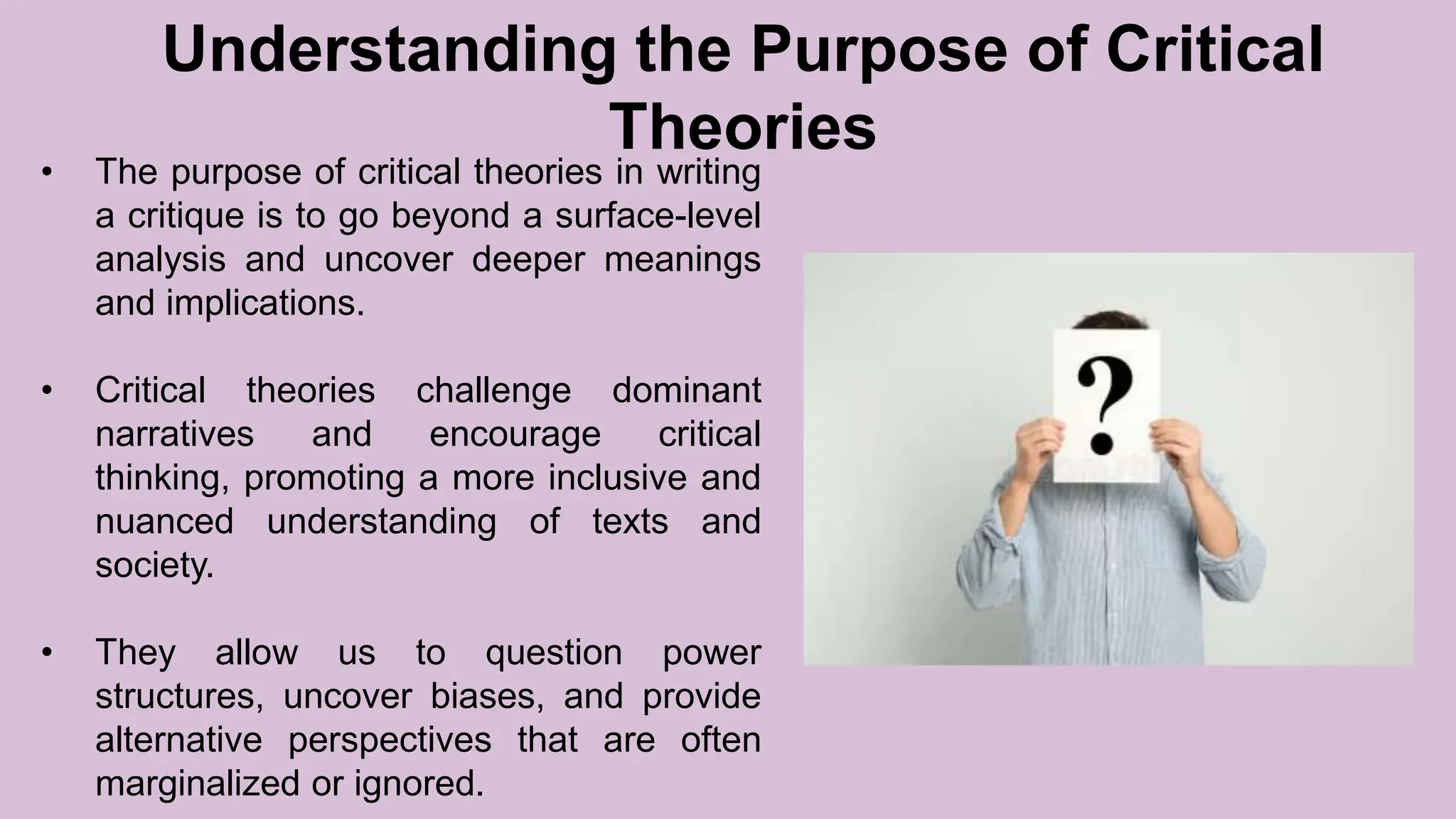 CRITICAL THEORIES IN WRITING A CRITIQUE.pptx