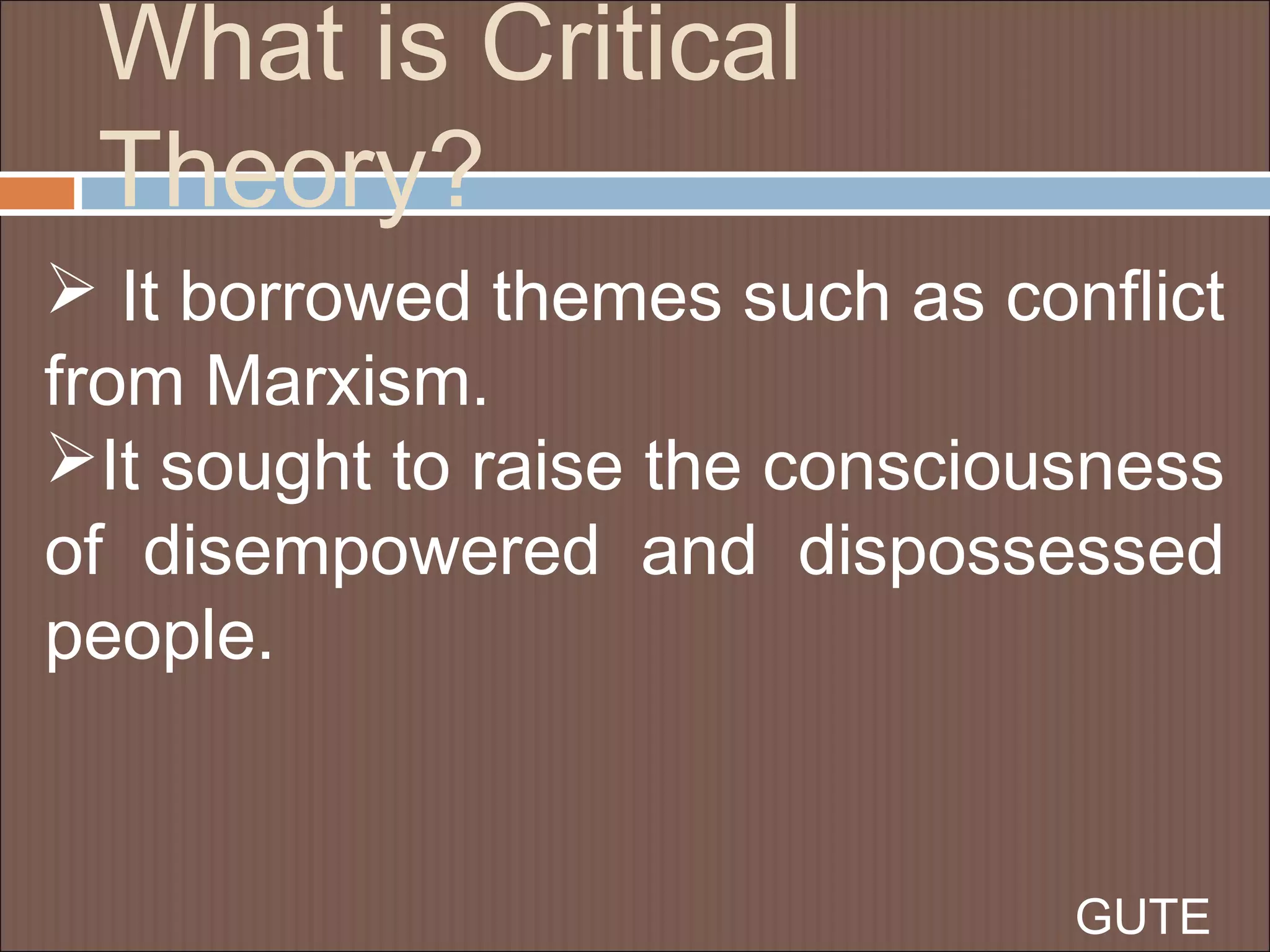 Critical theory | PPT
