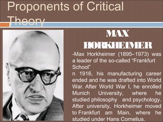 Critical theory | PPT