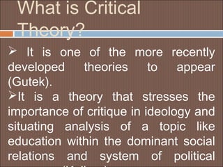 What Is Critical Theory | Key Aspects of Critical Theory in Research ...
