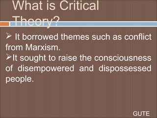 Critical theory | PPT