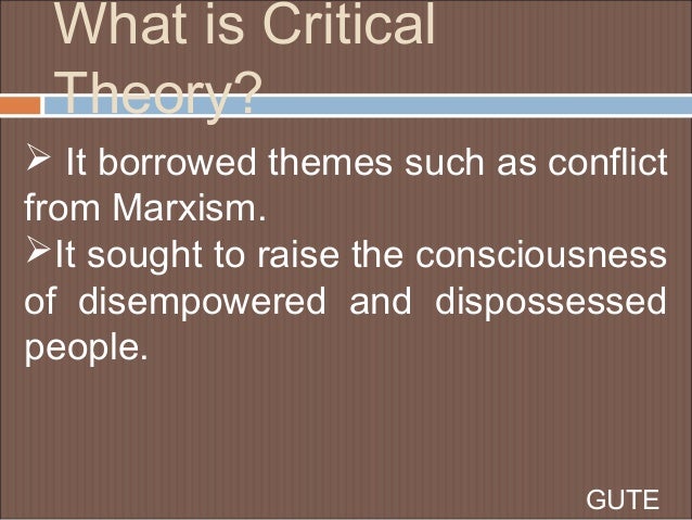 Critical Theory critical-theory