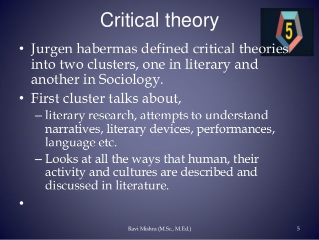 Critical theory to study in and out school context