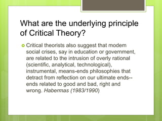 Critical theory | PPT