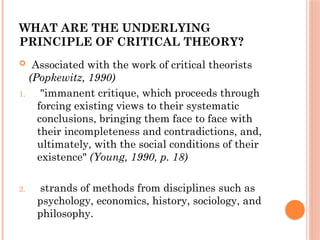 Critical theory and educationCritical theory and educationCritical ...