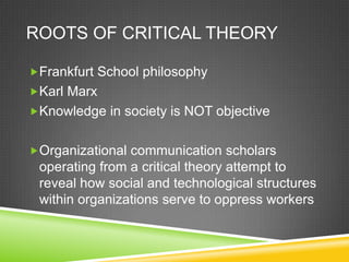 Critical theory (chapter 6) | PPTX
