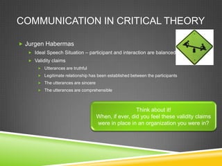 Critical theory (chapter 6) | PPT