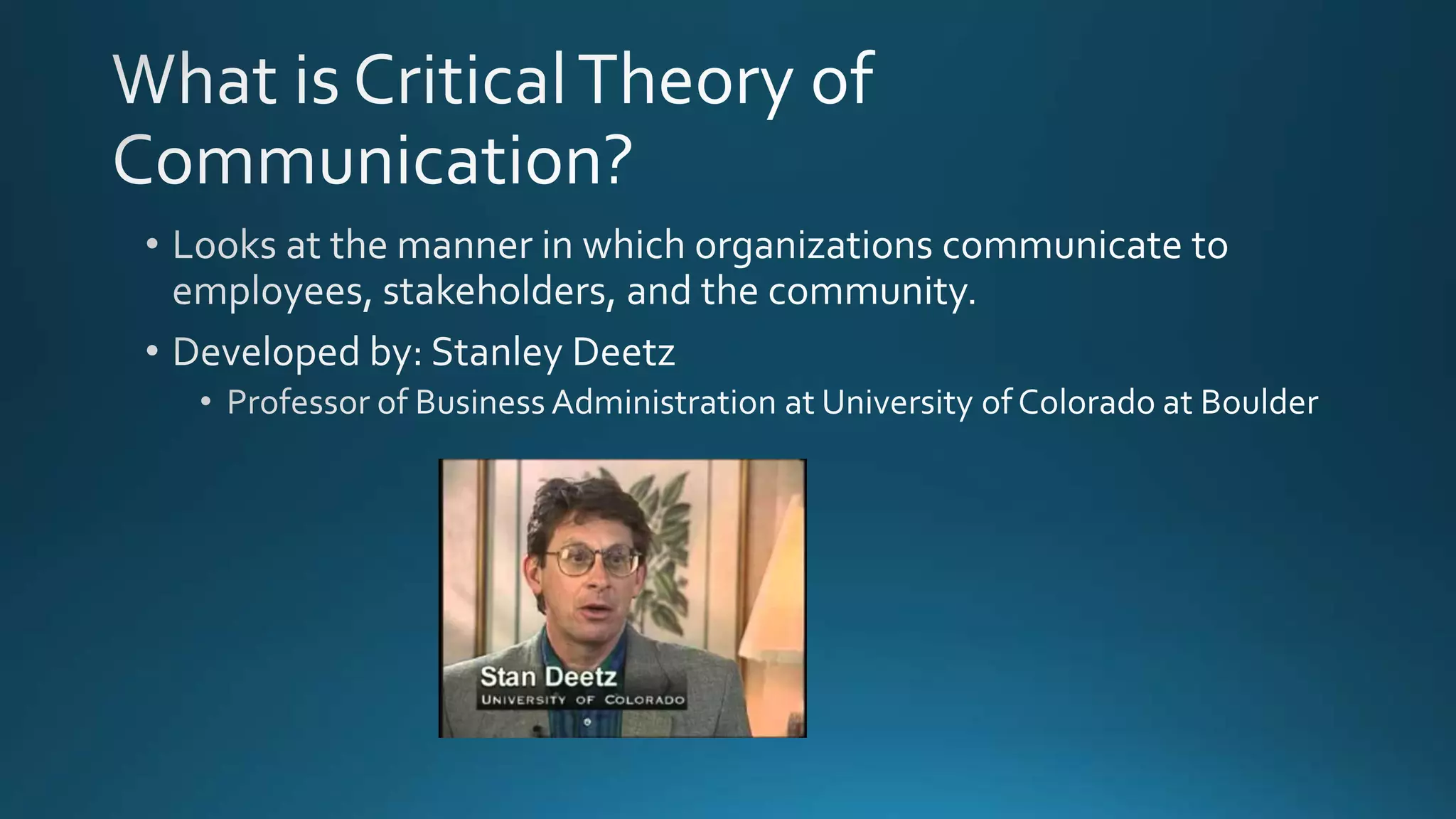 Critical theory presentation | PPTX