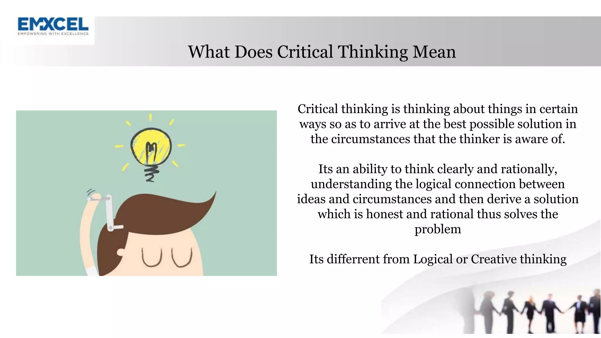 Critical Thinking and Problem Solving | PPTX
