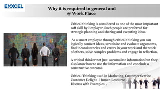 Critical Thinking and Problem Solving | PPTX