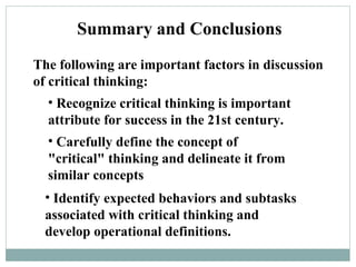Critical Thinking | PPT