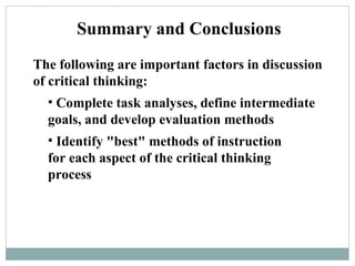 Critical Thinking | PPT