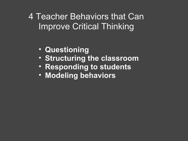 Critical Thinking | PPT
