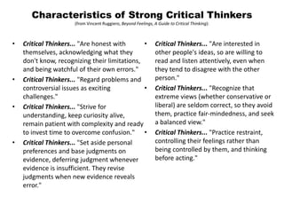 Critical thinking | PPTX