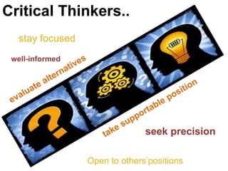 Critical thinking | PPTX