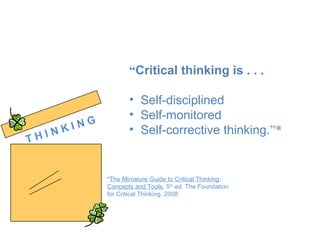 Critical thinking | PPT