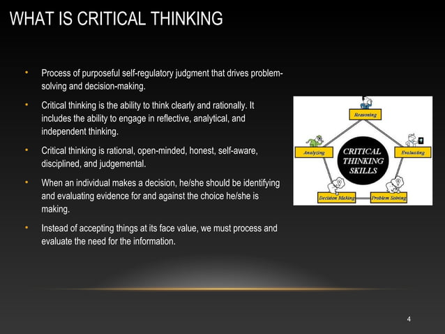 Critical thinking | PPT