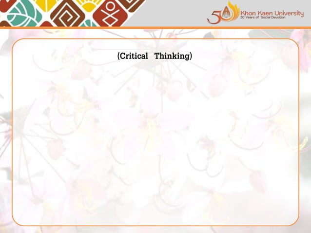 Critical thinking | PPTX