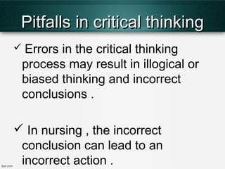 Critical thinking | PPT