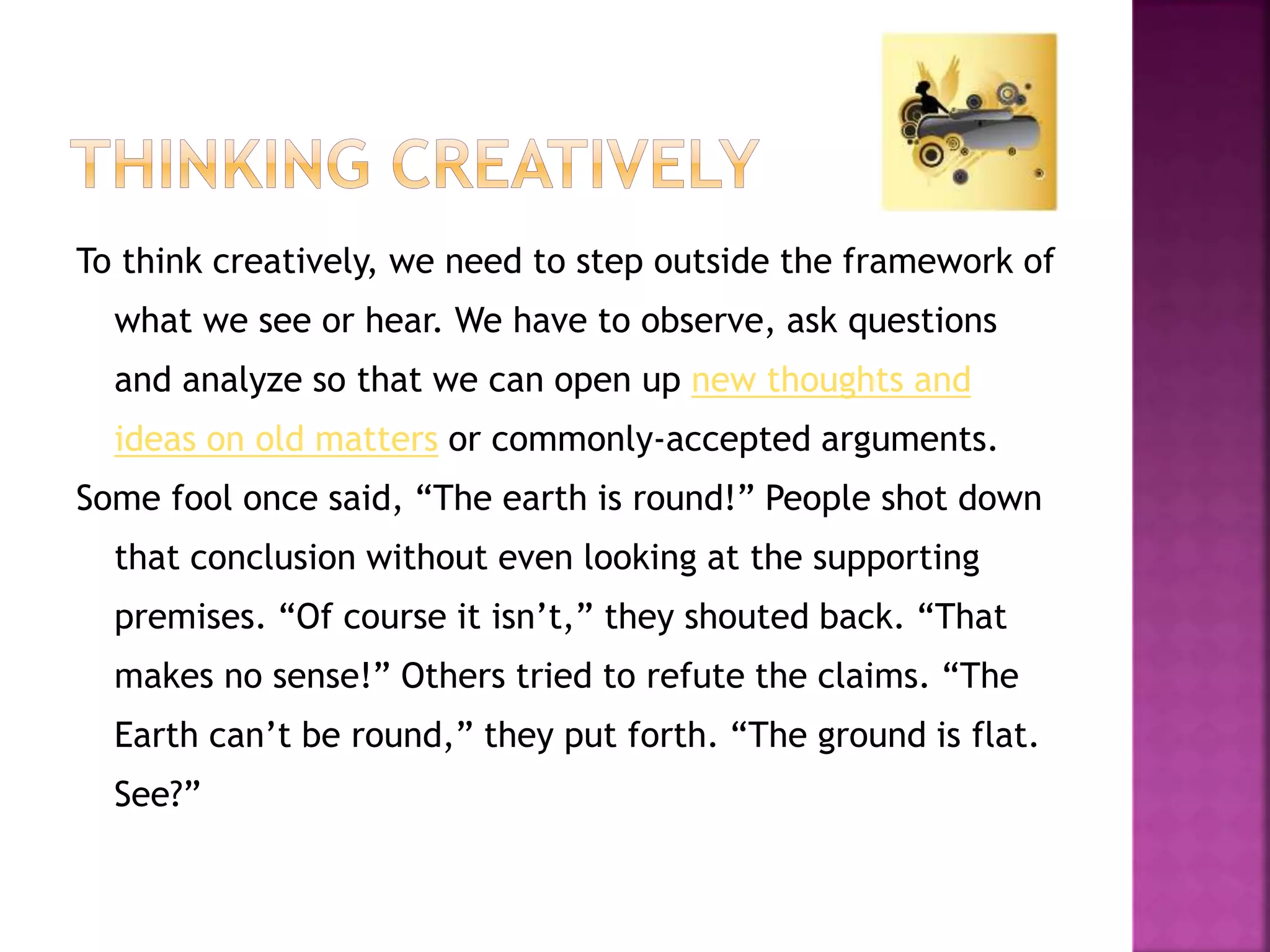 Critical thinking | PPTX