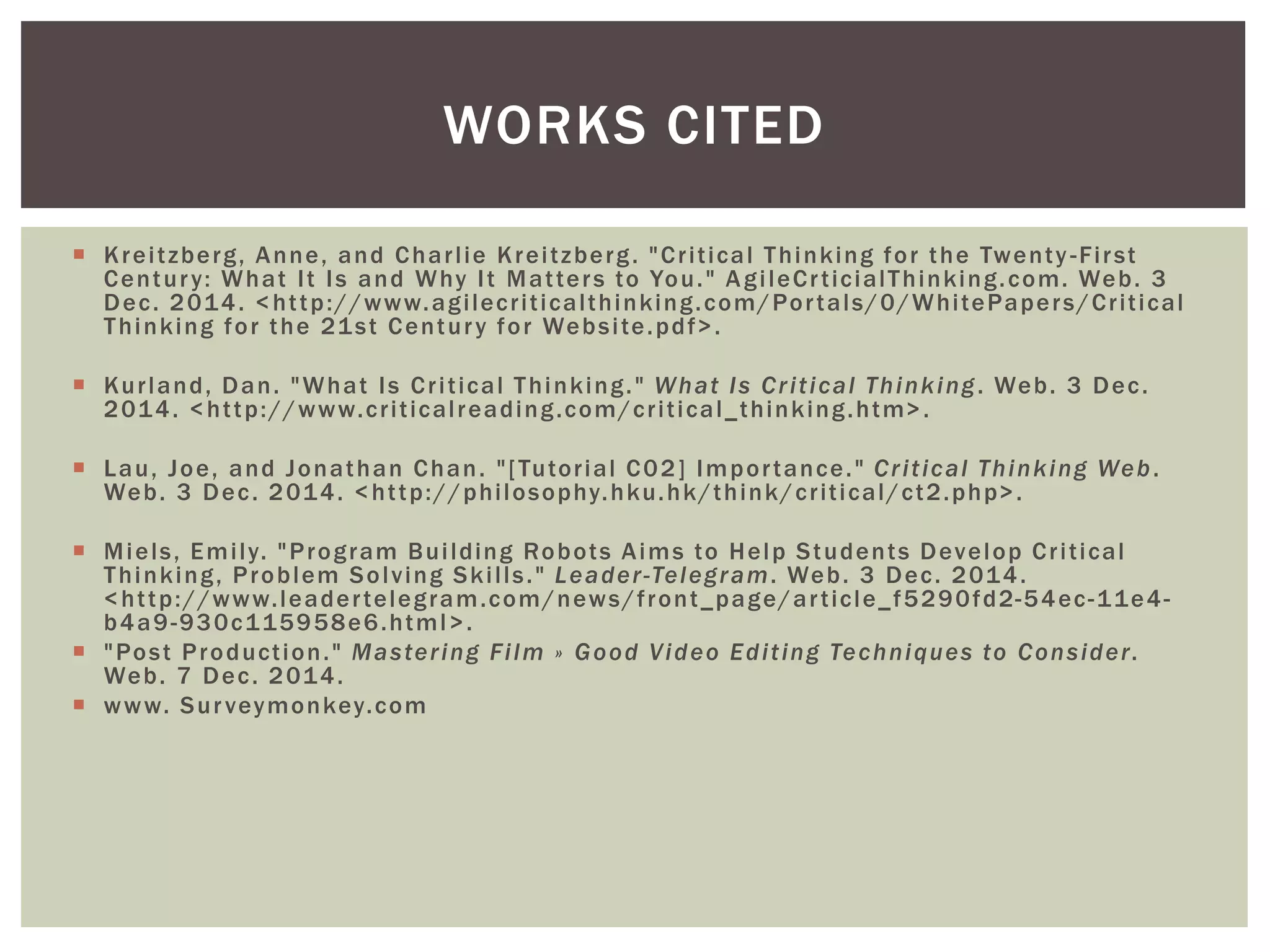 Critical thinking in the 21st century | PPTX