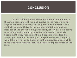 Critical thinking | PPT