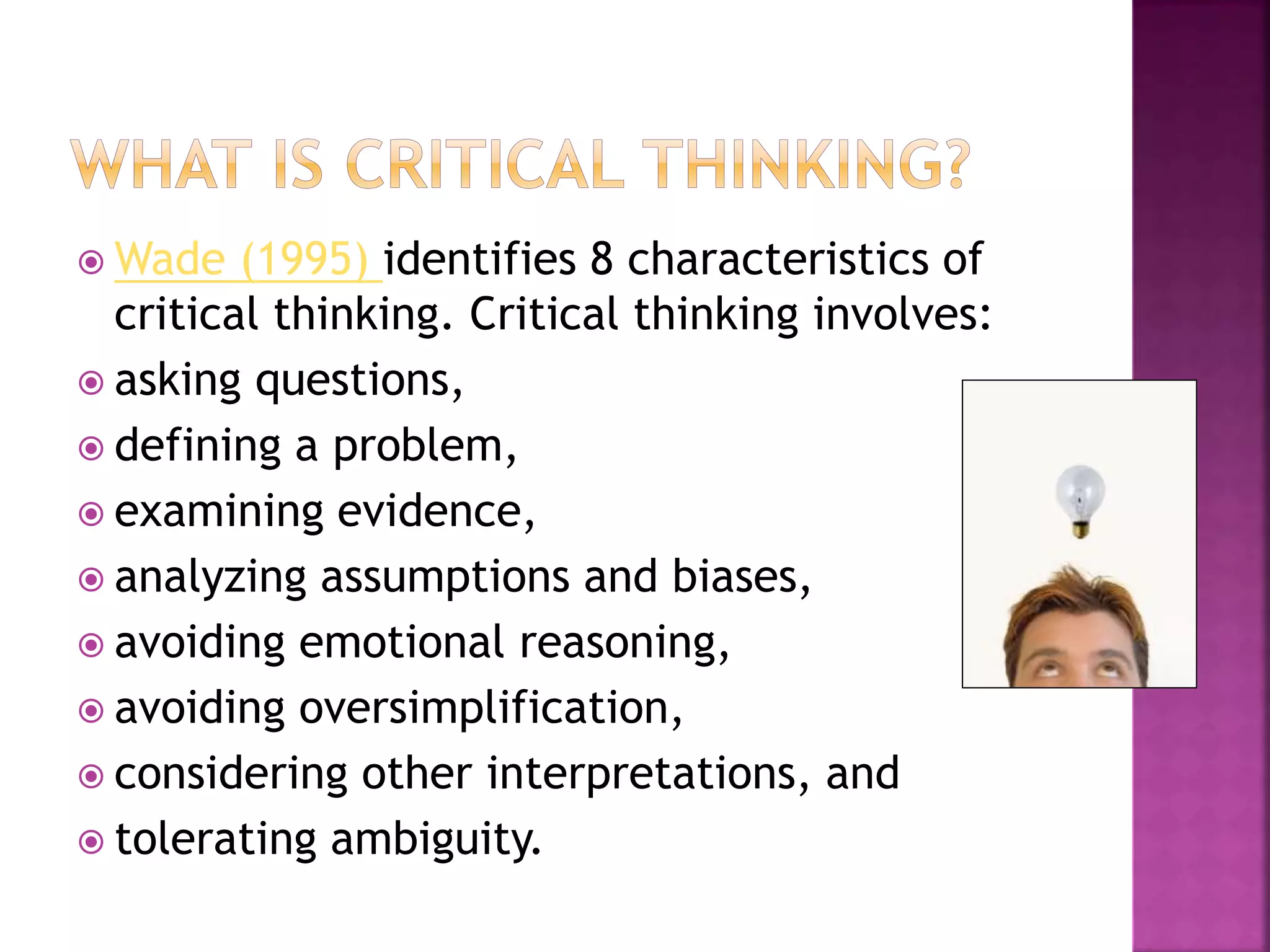 Critical thinking | PPTX