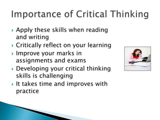 Critical thinking | PPTX