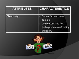 Critical thinking | PPTX