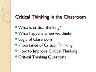 Critical thinking | PPS