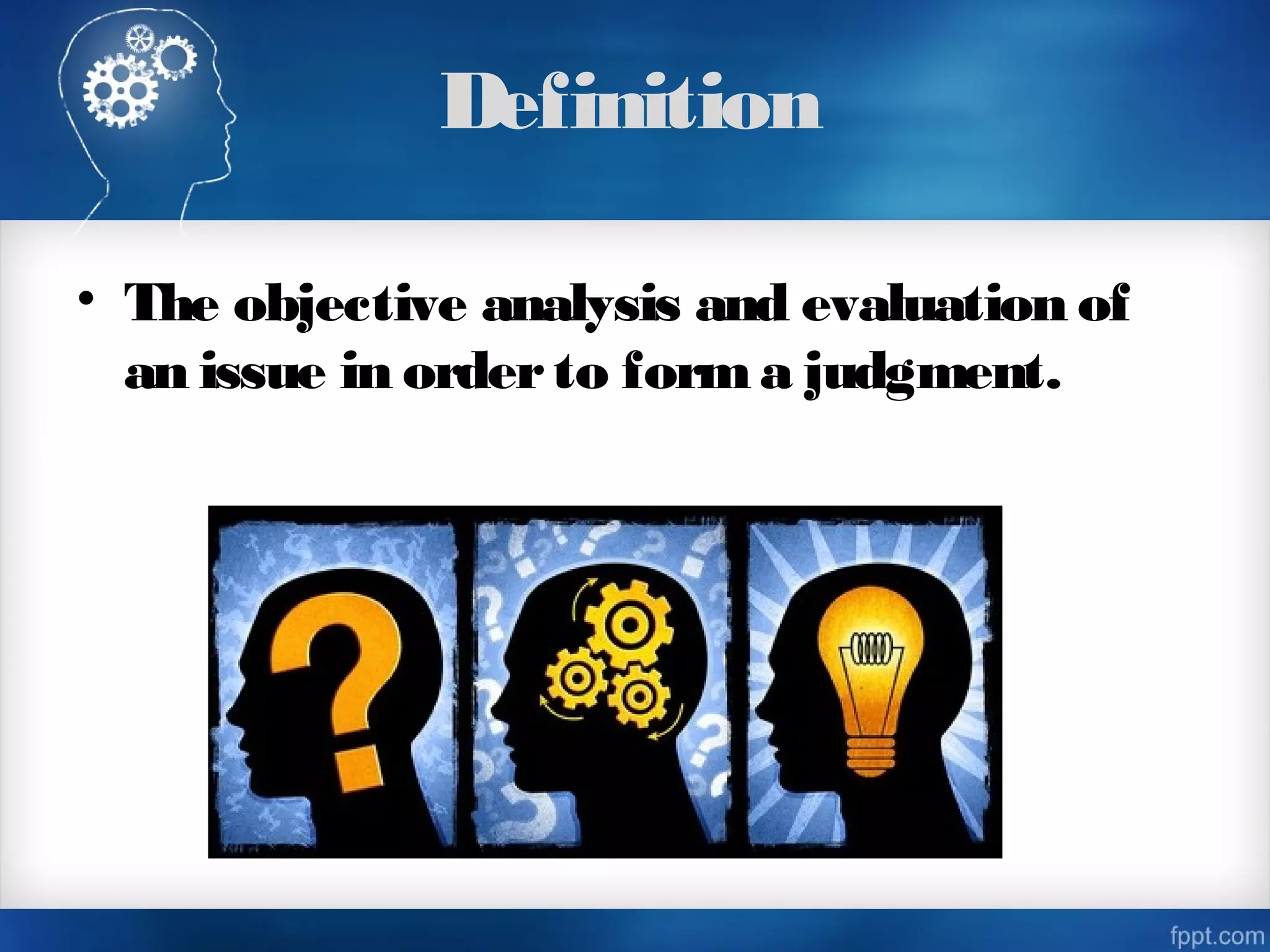Critical Thinking in Auditing | PPT