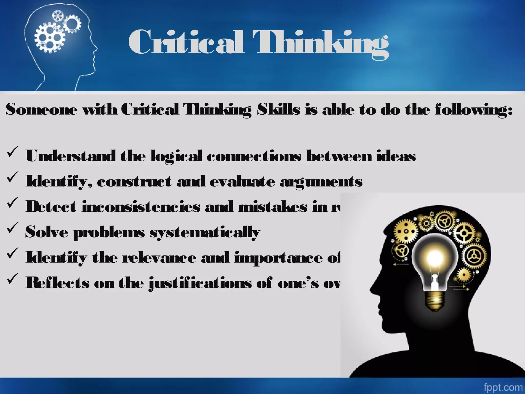 Critical Thinking in Auditing | PPT