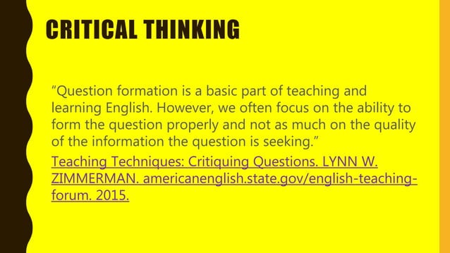 Critical thinking | PPTX | Education