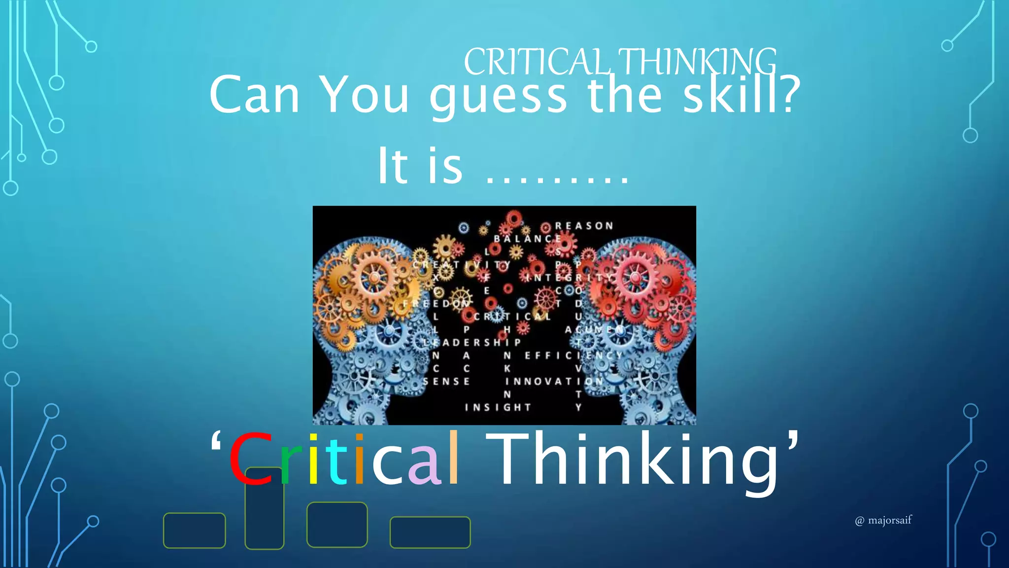 Critical Thinking | PPT