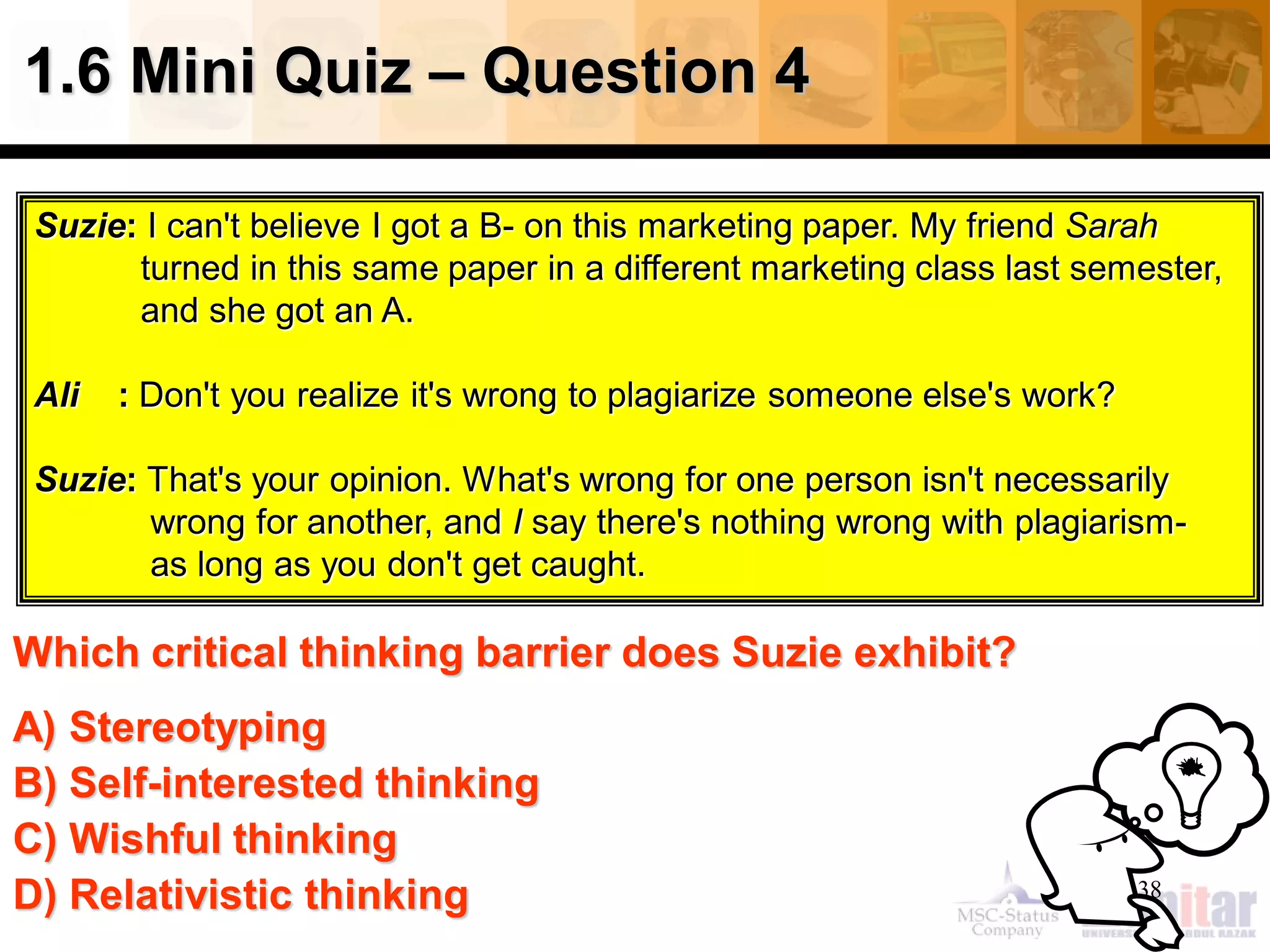Critical thinking | PDF