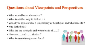 Critical thinking | PPTX