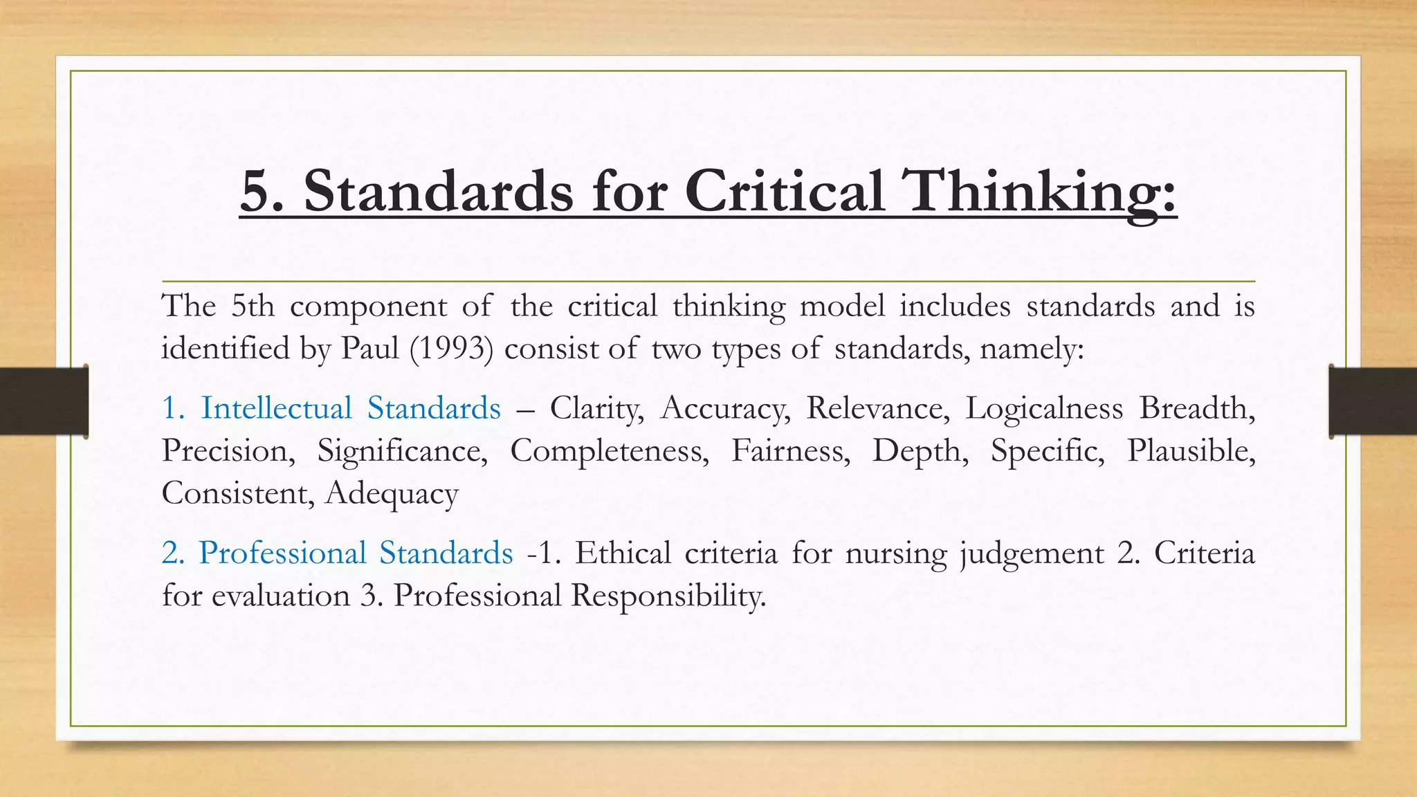 Critical thinking | PPTX
