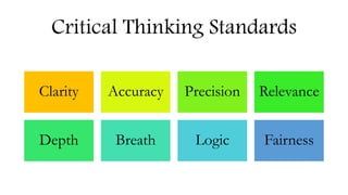Critical t hinking | PPTX