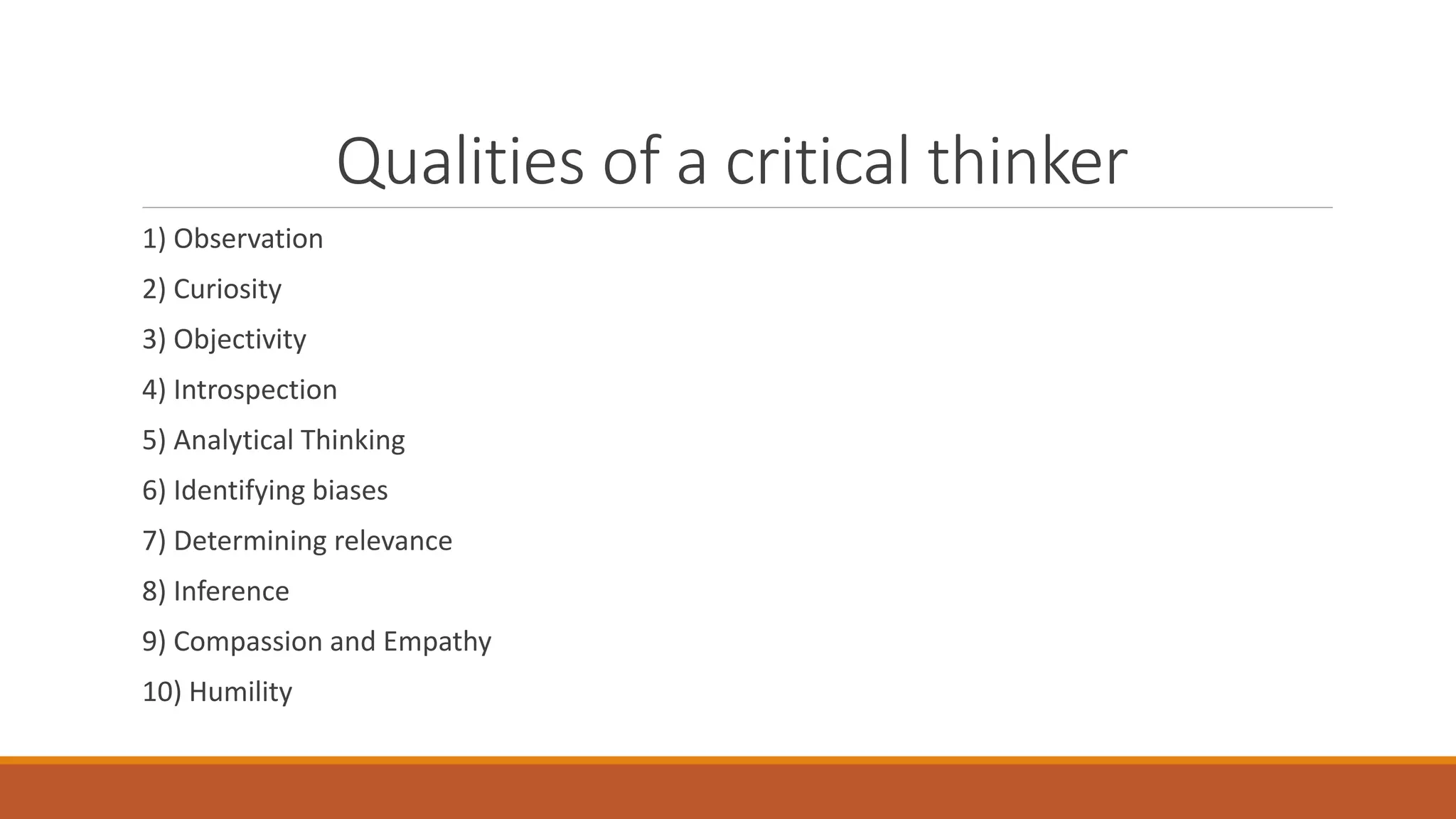 Critical thinking | PPTX